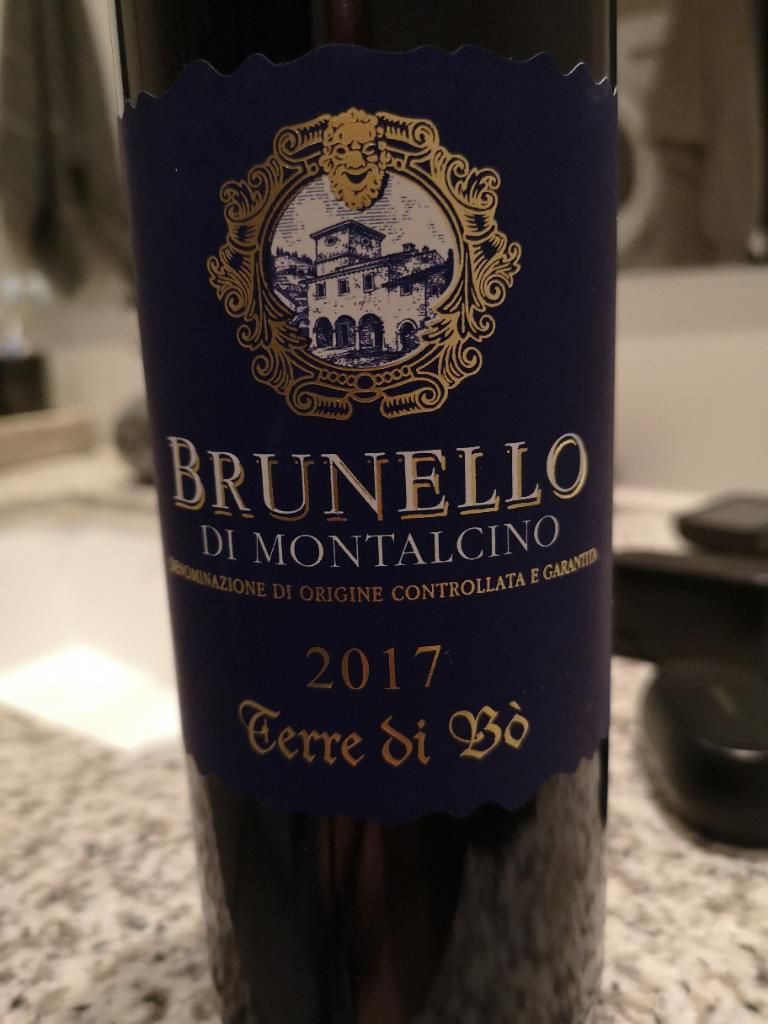 2017 Terre di Bo Brunello di Montalcino, Italy, Tuscany, Montalcino ...