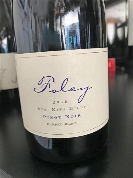 2017 Foley Estates Pinot Noir Barrel Select, USA, California, Central ...