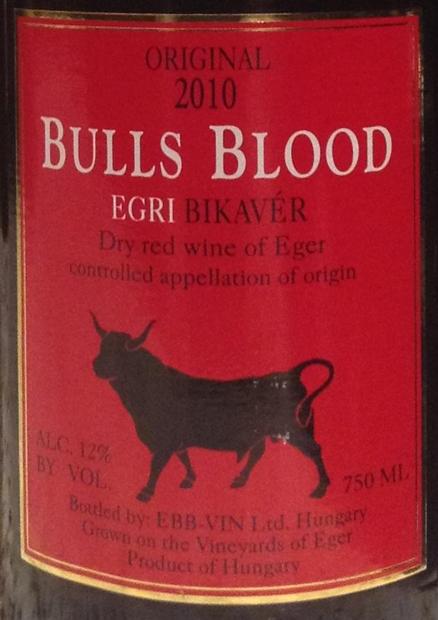 2010 Egervin Eger Egri Bikavér Bulls Blood, Hungary, Felső-Magyarország ...