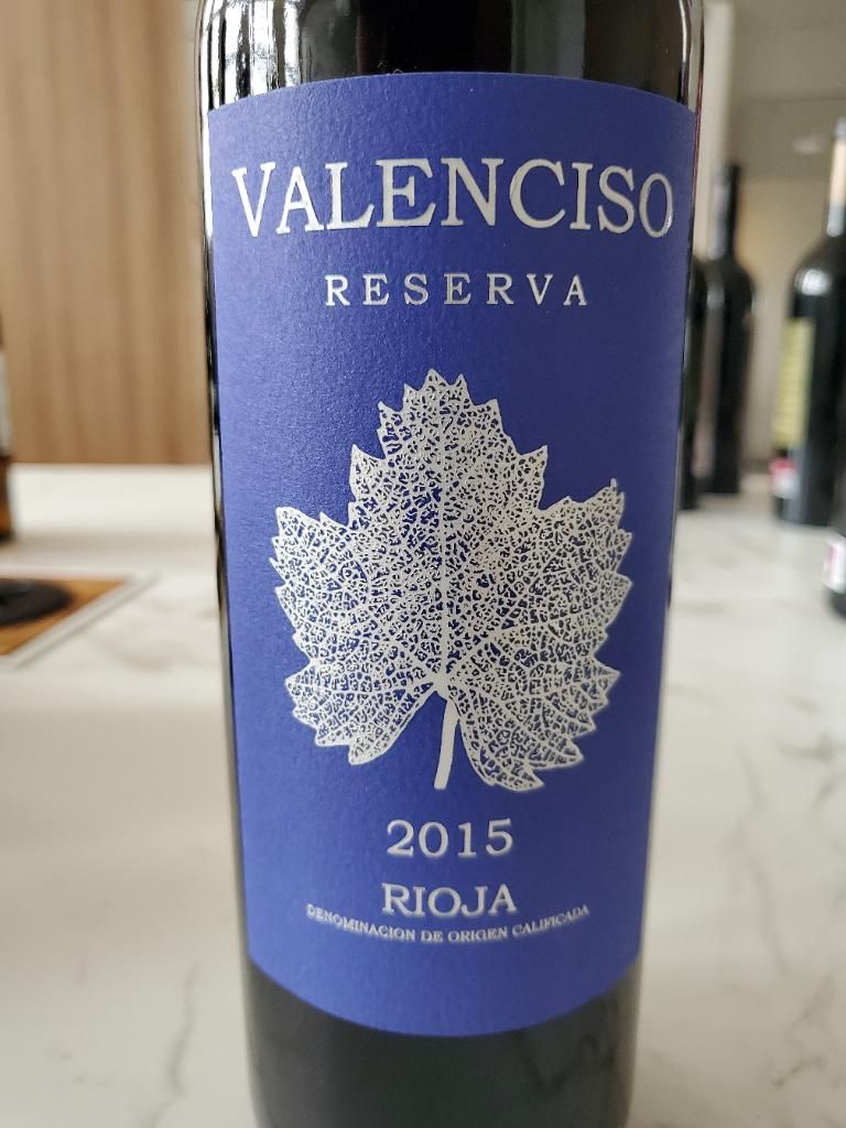 2015 Compañía Bodeguera Valenciso Rioja Reserva, Spain, La Rioja, La ...