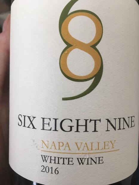 2016 689 Cellars Six Eight Nine White, USA, California, Napa Valley ...