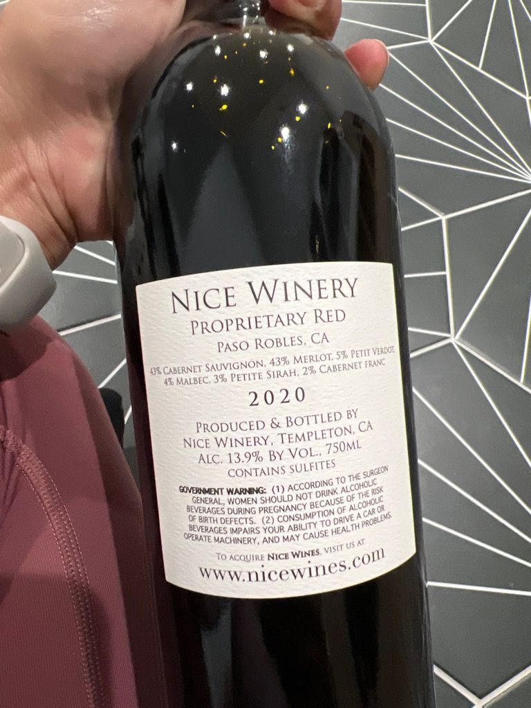 2019 Nice Red Wine, USA, California, Central Coast, Paso Robles ...