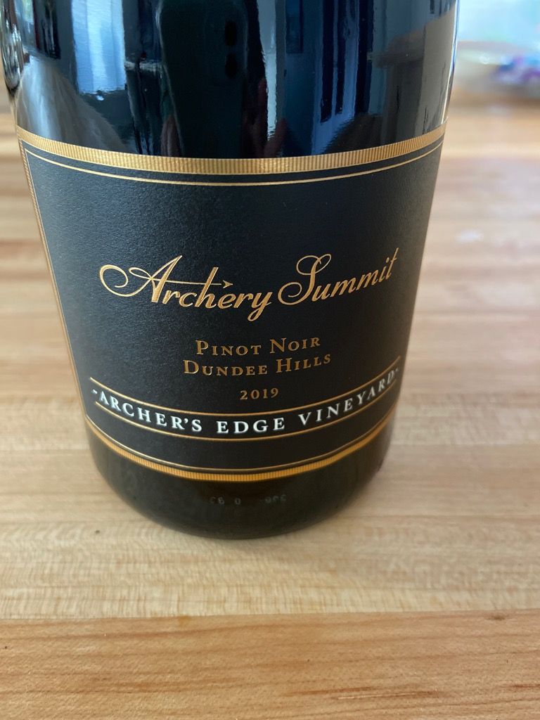 2019 Archery Summit Pinot Noir Archer's Edge, USA, Oregon, Willamette ...