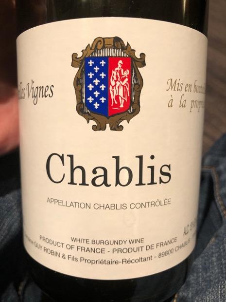 2016 Domaine Guy Robin et Fils Chablis Vieilles Vignes, France ...