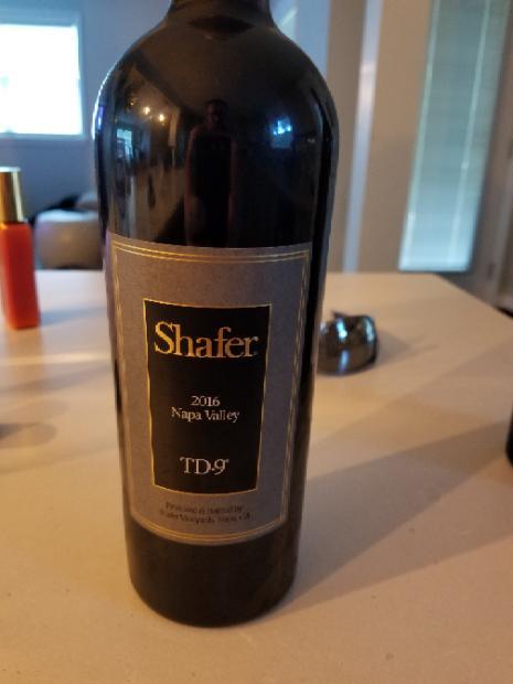 2016 Shafer TD-9, USA, California, Napa Valley - CellarTracker
