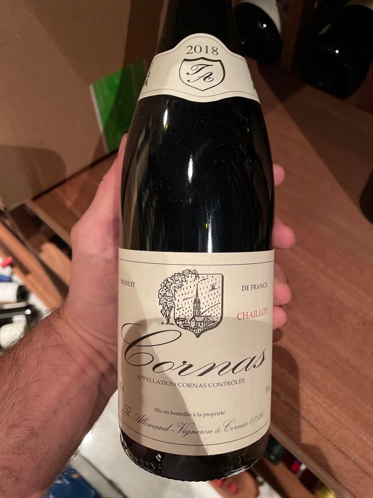 2018 Thierry Allemand Cornas Chaillot, France, Rhône, Northern Rhône ...