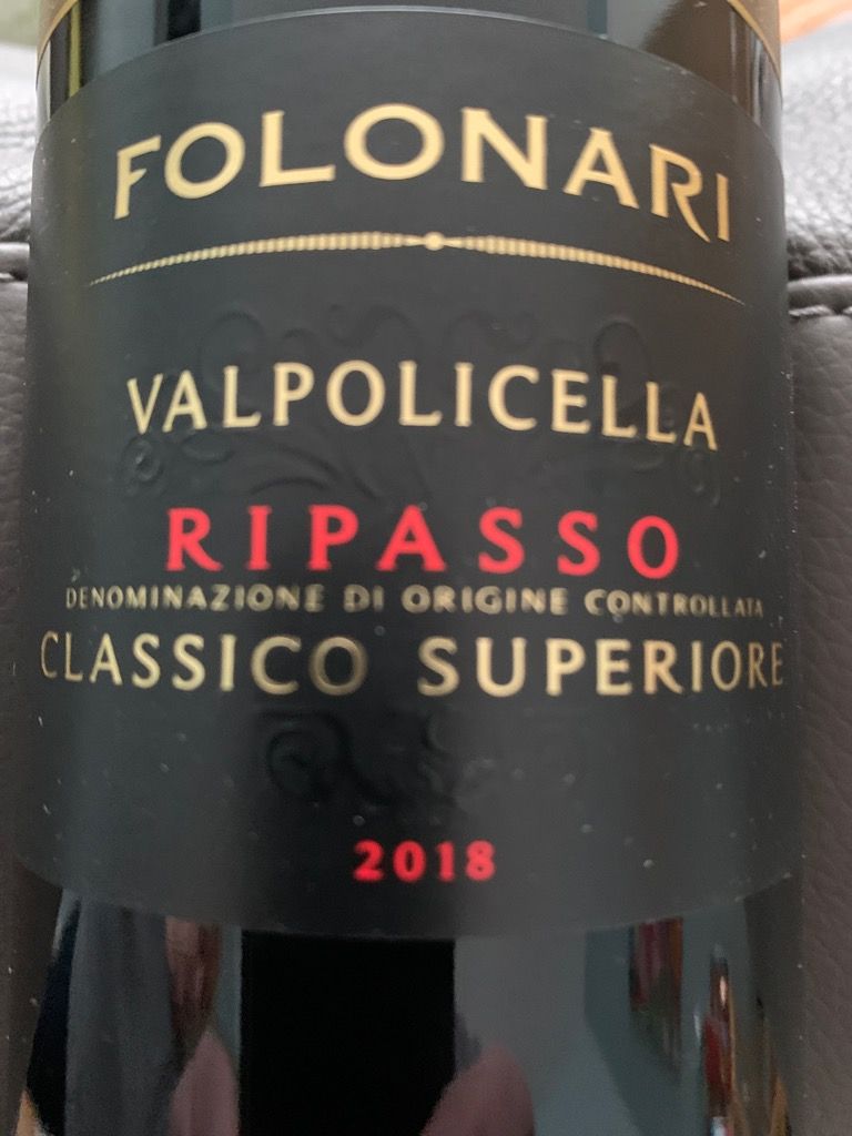2018 Folonari Ripasso della Valpolicella Classico Superiore, Italy ...