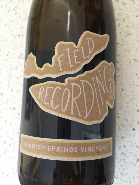 2015 Field Recordings Wine Chardonnay Spanish Springs, USA, California ...