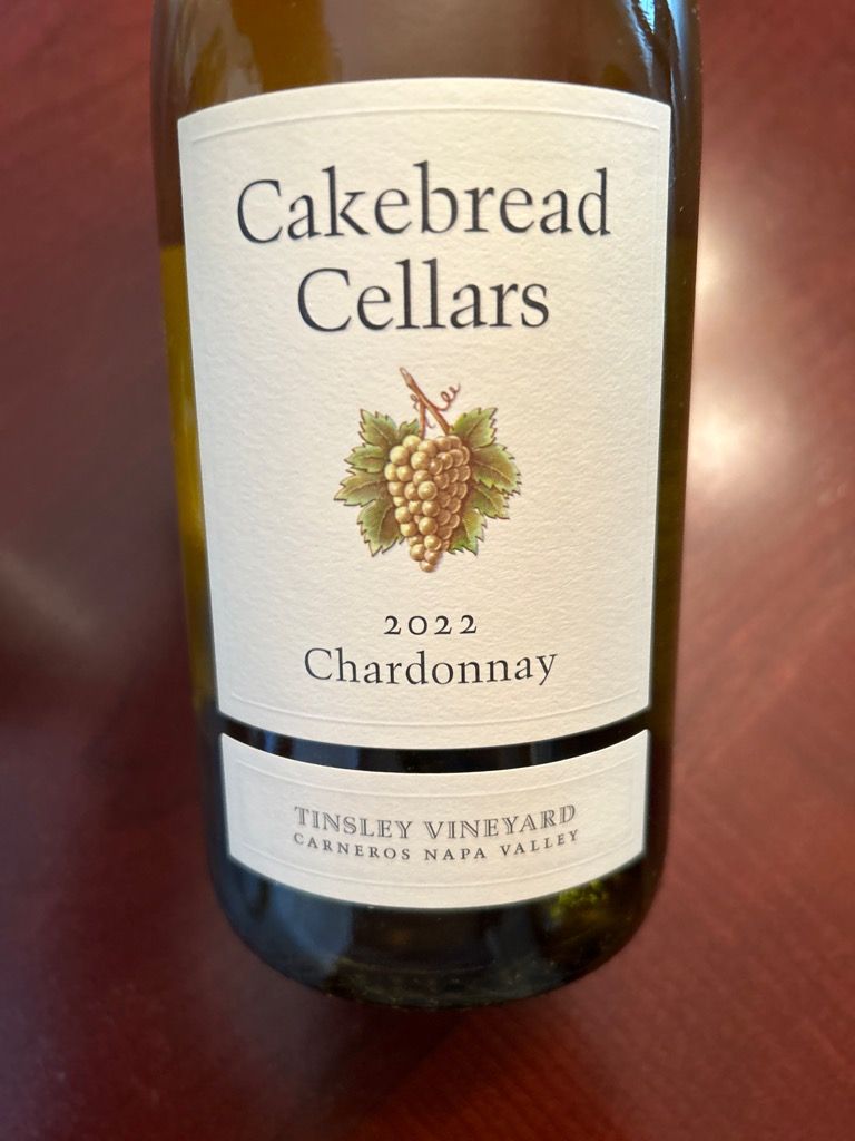2023 Cakebread Cellars Chardonnay Tinsley Ranch Carneros, USA, California, Napa / Sonoma ...