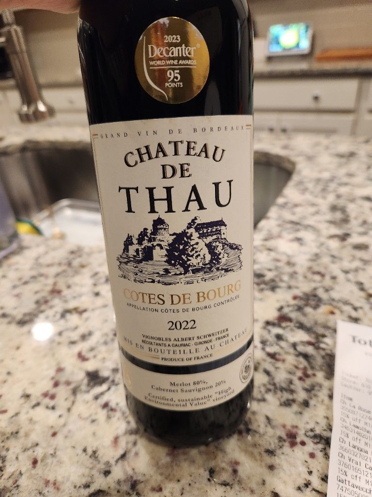 2020 Château de Thau, France, Bordeaux, Côtes de Bourg - CellarTracker