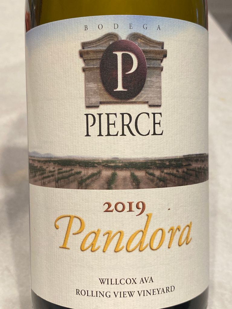2019 Bodega Pierce Pandora Rolling View Vineyard, USA, Arizona, Willcox ...