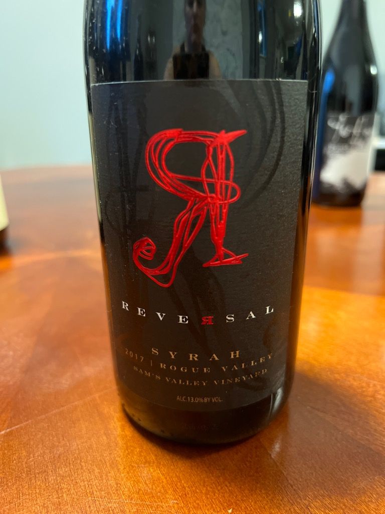 2017 Reversal Syrah Double Reversal, USA, Oregon, Southern Oregon ...
