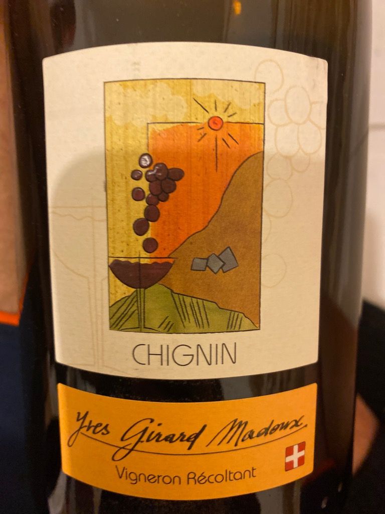 2019 Yves Girard-Madoux Vin de Savoie Chignin-Bergeron Vignoble de la ...