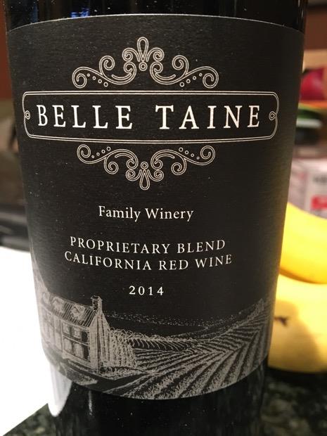2014 Belle Taine Proprietary Blend, USA, California - CellarTracker