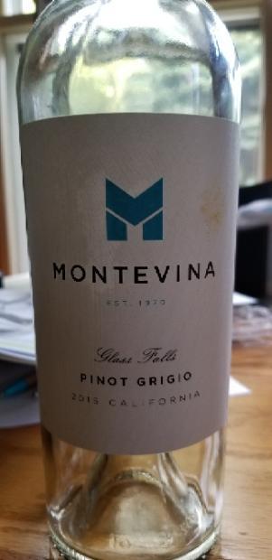 2015 Montevina Pinot Grigio Glass Falls, USA, California - CellarTracker
