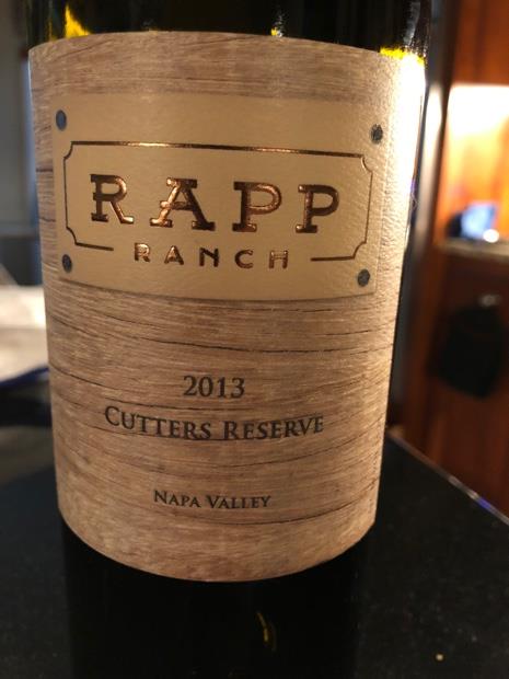 2013 Rapp Ranch Cutters Reserve, USA, California, Napa Valley ...