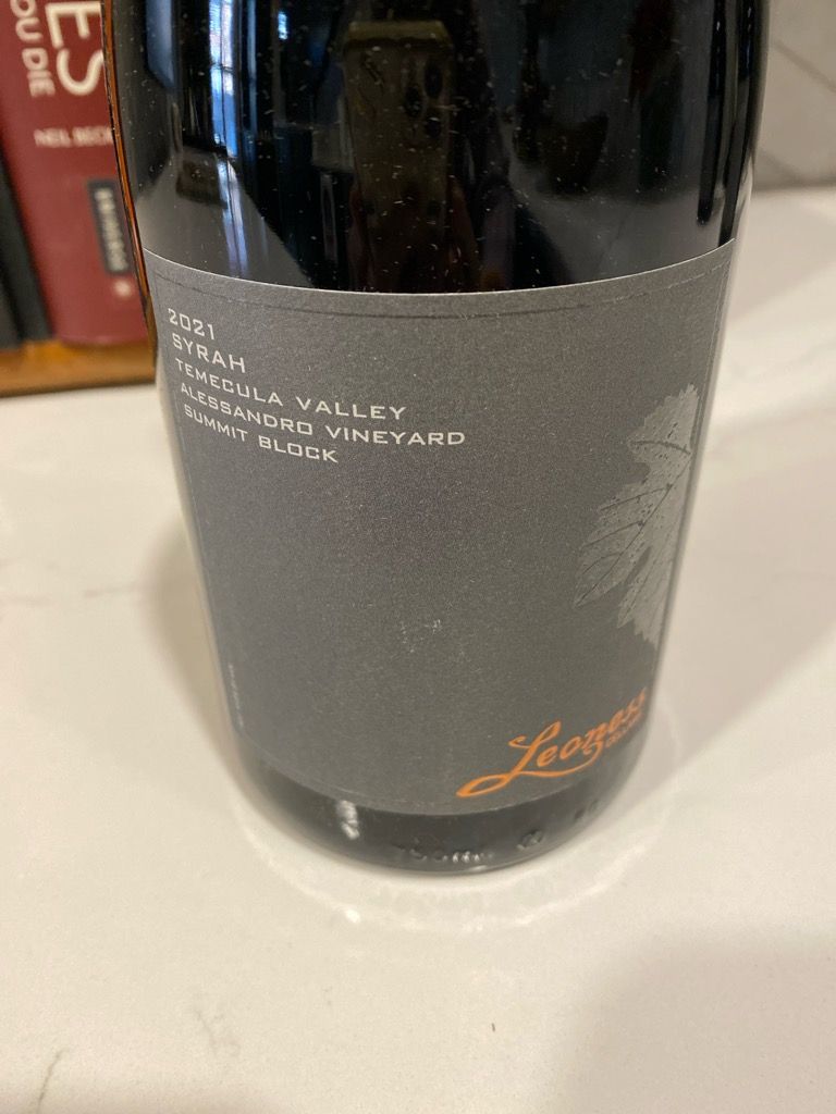 2022 Leoness Cellars Syrah Alessandro Vineyard, USA, California, South ...