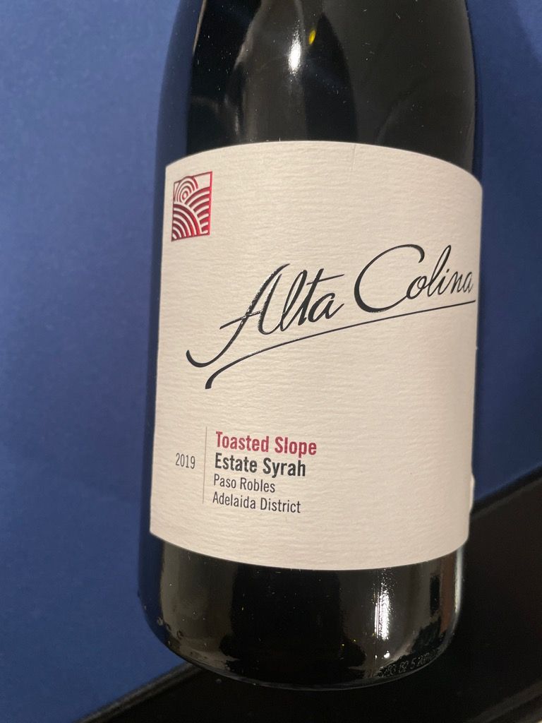 2019 Alta Colina Syrah Toasted Slope, USA, California, Central Coast ...