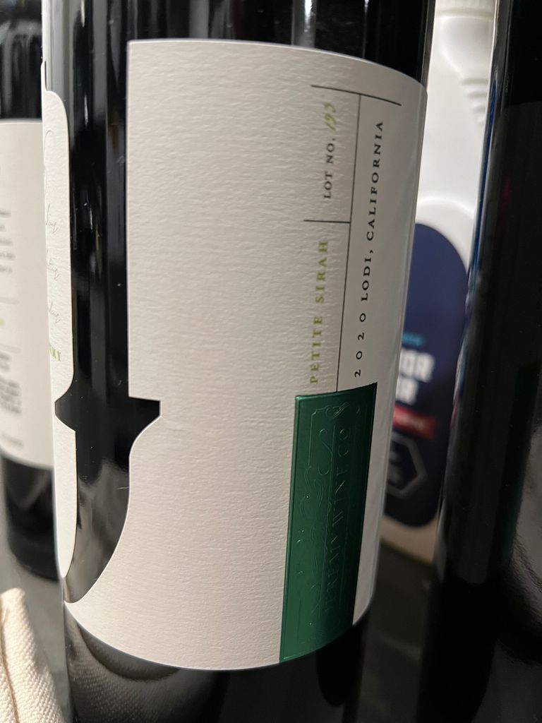 2020 Jeremy Wine Company Petite Sirah, USA, California, Central Valley ...