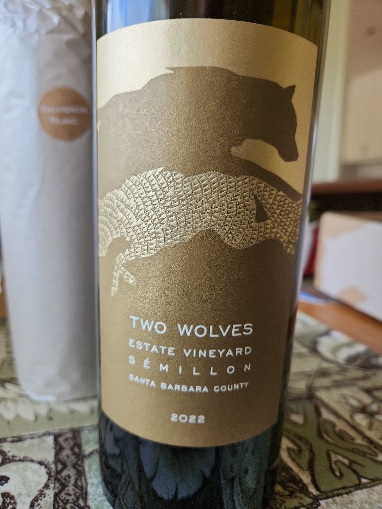 2022 Two Wolves Sémillon, USA, California, Central Coast, Santa Barbara ...