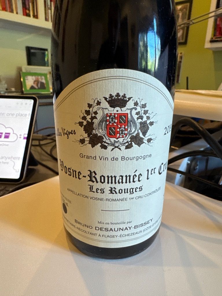 2019 Bruno Desaunay-Bissey Vosne-Romanée 1er Cru Les Rouges Vieilles ...