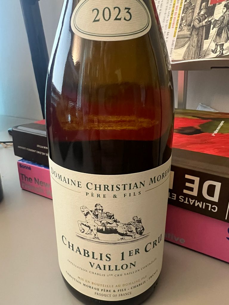 2023 Domaine Christian Moreau Père et Fils Chablis 1er Cru Vaillon ...
