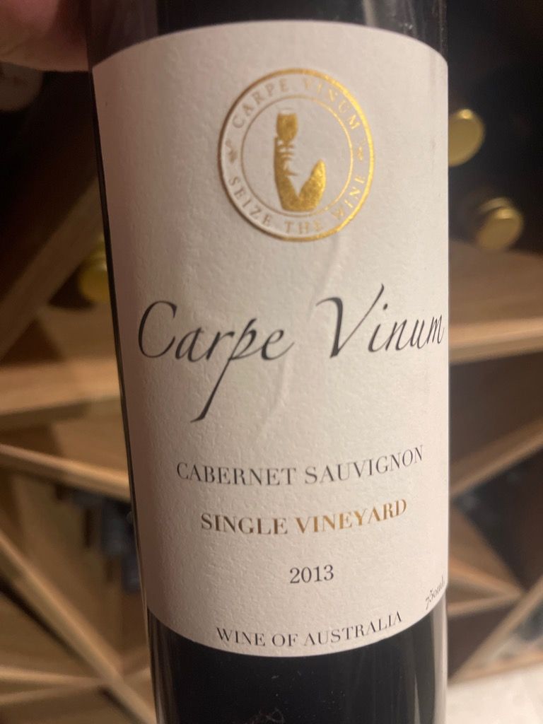 2021 Carpe Vinum Cabernet Sauvignon Single Vineyard, Australia, South ...
