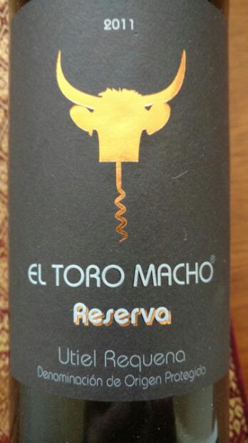 2010 El Toro Macho Utiel-Requena Reserva, Spain, Valencia, Utiel ...