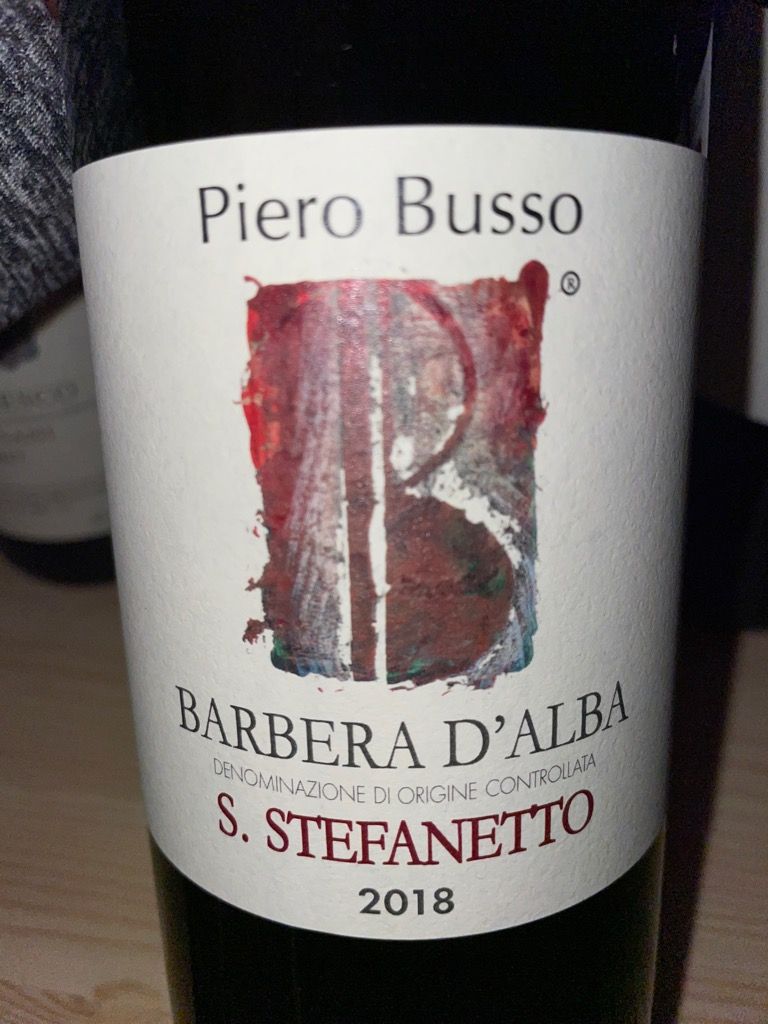 2018 Piero Busso Barbera d'Alba S. Stefanetto, Italy, Piedmont, Alba ...