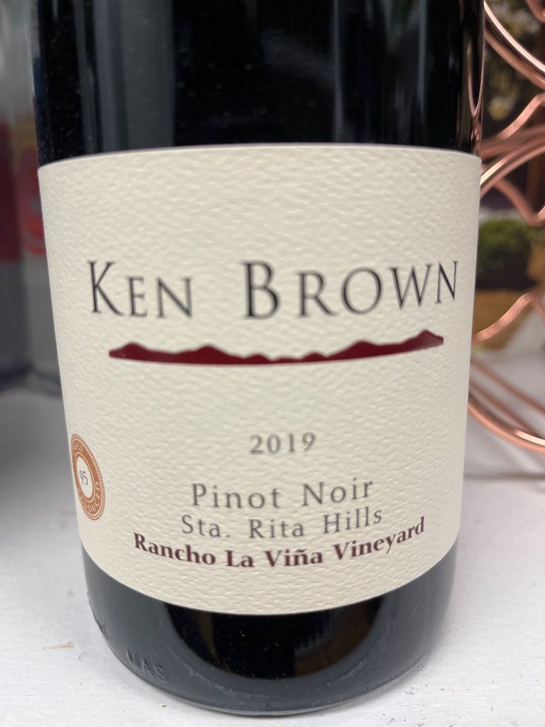 2019 Ken Brown Pinot Noir Rancho la Viña Vineyard Sta. Rita Hills, USA ...