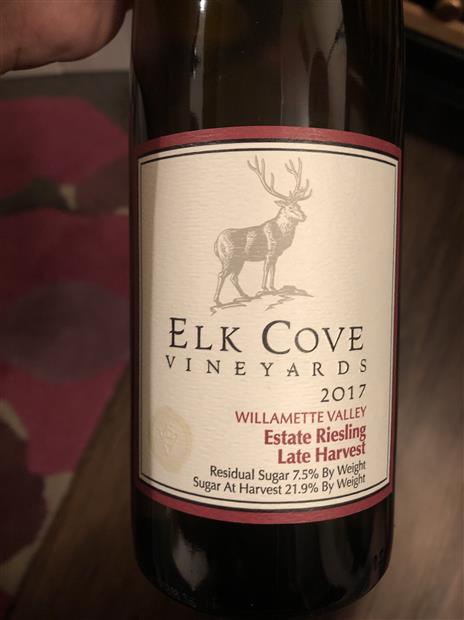 2019 Elk Cove Vineyards Late Harvest Riesling, USA, Oregon, Willamette ...