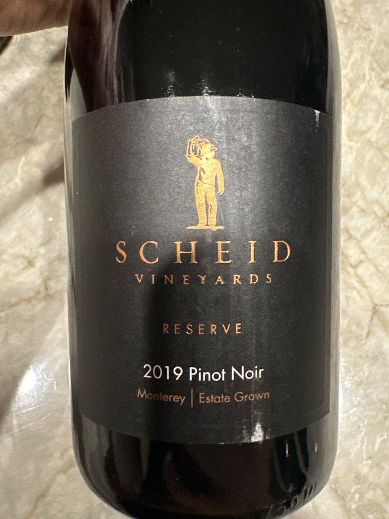 2018 Scheid Vineyards Pinot Noir Reserve Doctor's Vineyard, USA ...