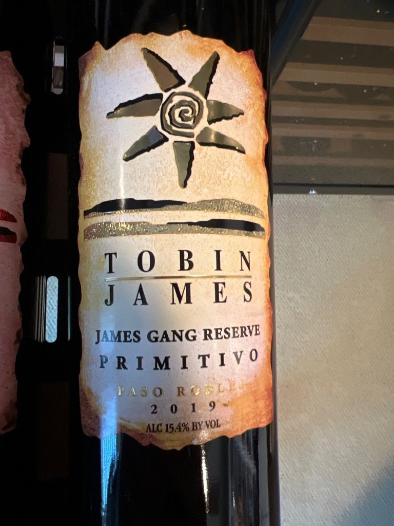 2019 Tobin James Primitivo James Gang Reserve, USA, California, Central ...