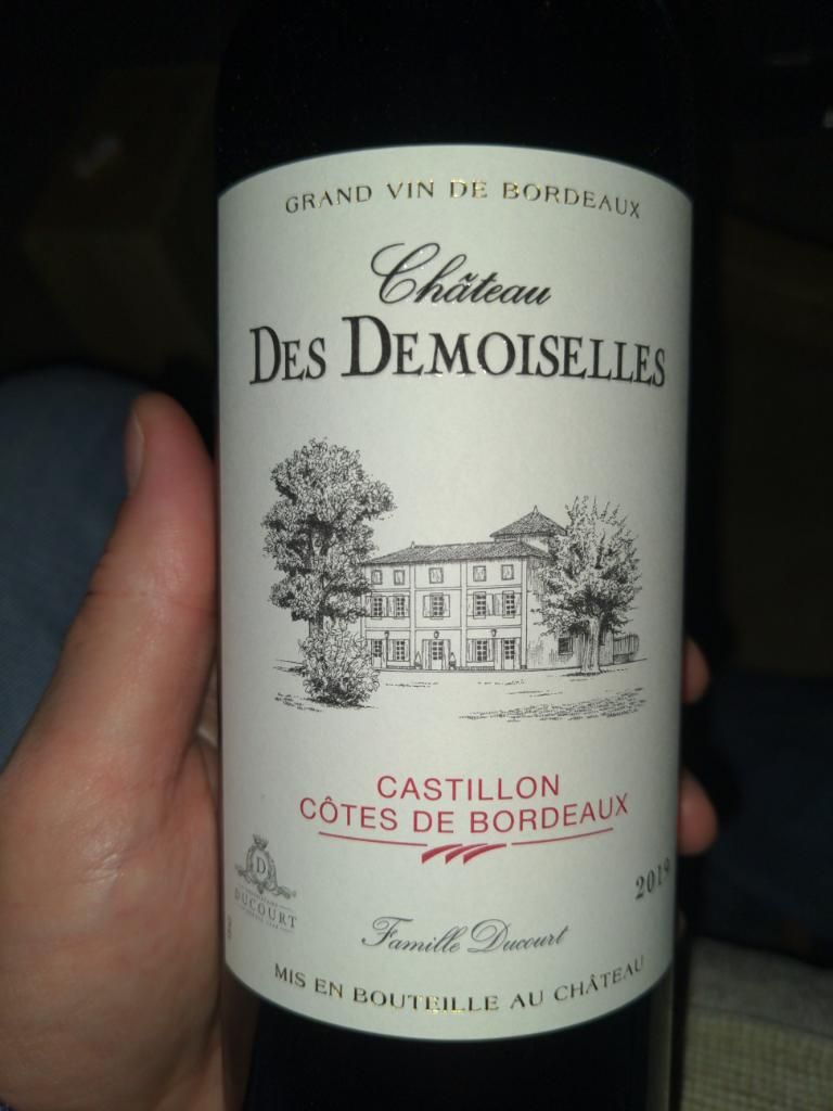 2019 Château des Demoiselles (Bordeaux) Castillon Côtes de Bordeaux ...