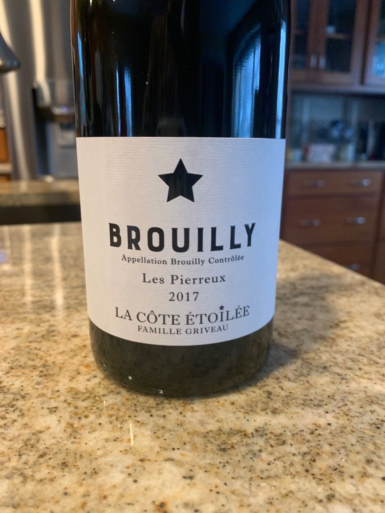 2020 La Côte Étoilée Brouilly Les Pierreux, France, Burgundy ...