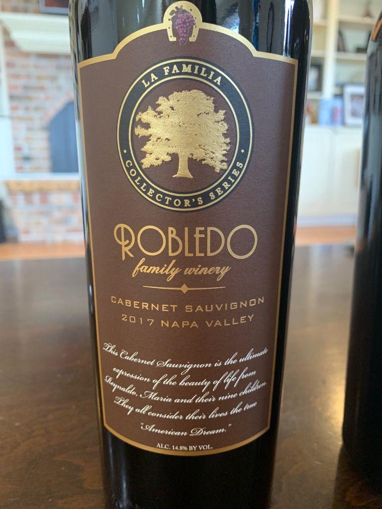2017 Robledo Family Winery Cabernet Sauvignon The Seven Brothers, USA ...