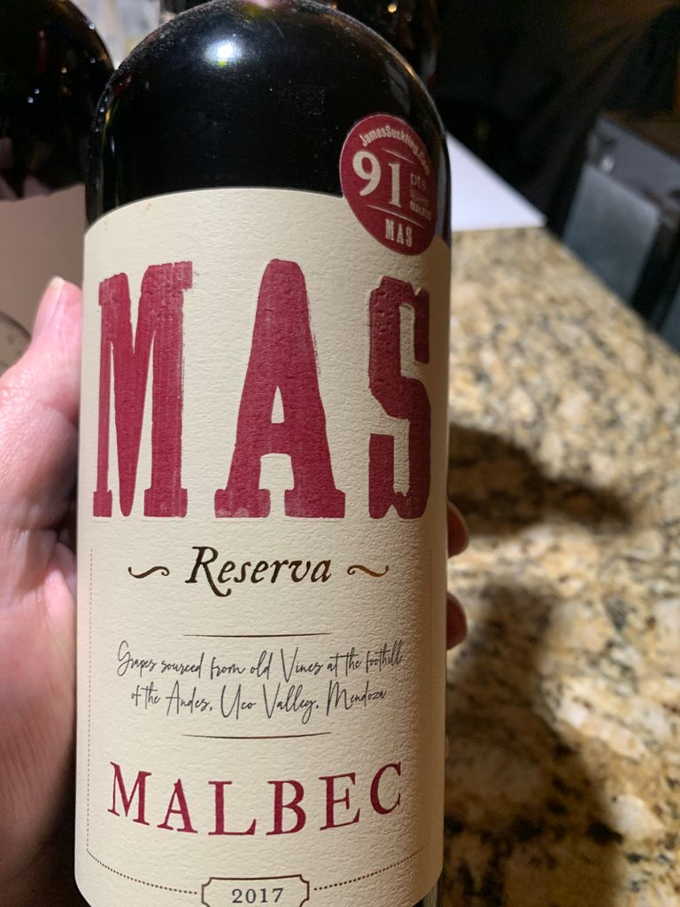 2017 Mas Malbec, Argentina, Mendoza, Valle de Uco - CellarTracker