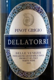 2007 Dellatorri Pinot Grigio Delle Venezie, Italy, Delle Venezie ...