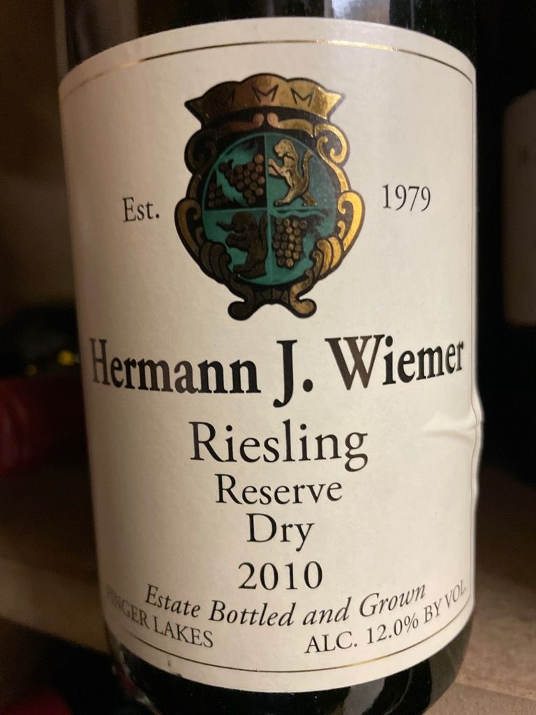 Community Tasting Note - 2010 Hermann J. Wiemer Dry Riesling ...