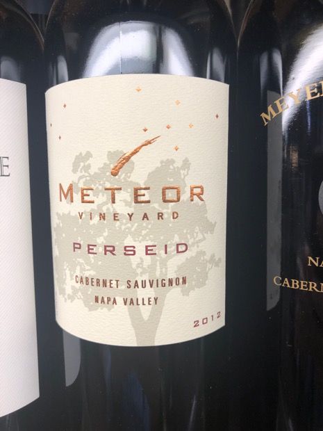 2012 Meteor Vineyard Cabernet Sauvignon Perseid, USA, California, Napa ...