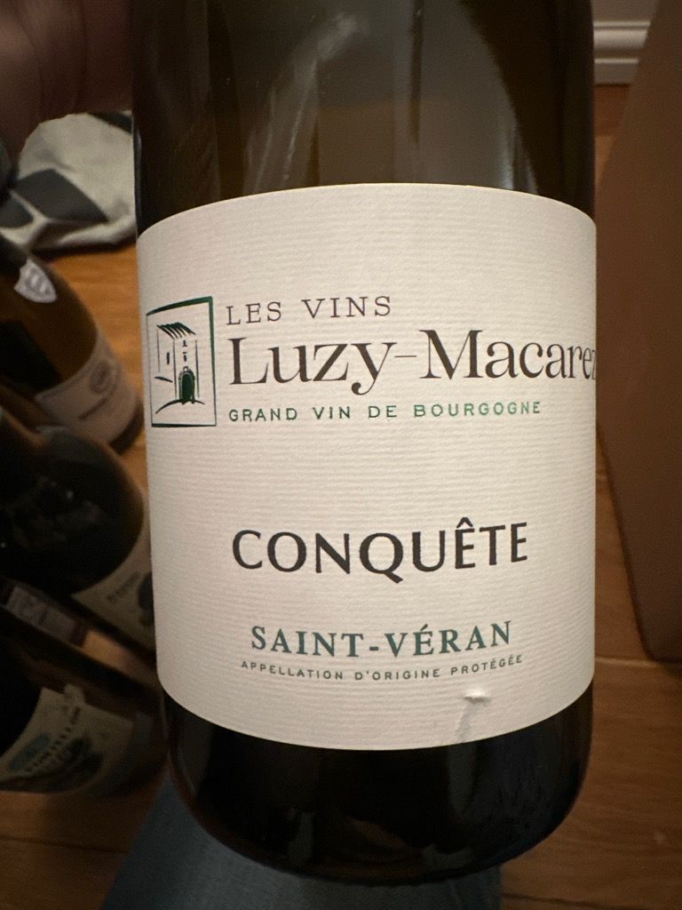 2016 Luzy Macarez Saint Véran Conquête, France, Burgundy, Mâconnais ...