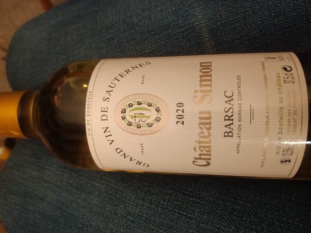2020 Château Simon Barsac, France, Bordeaux, Sauternais, Barsac ...