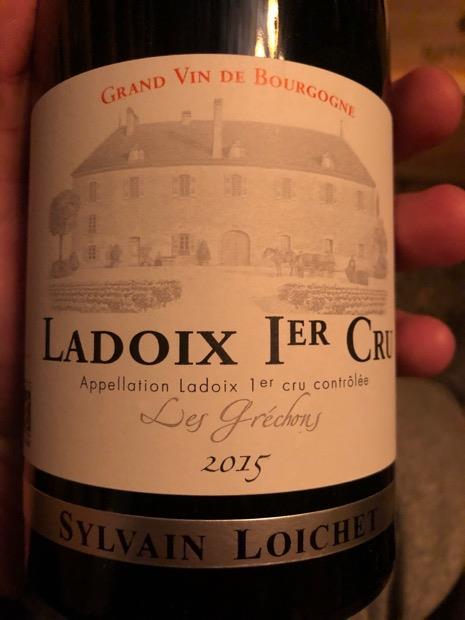 2015 Maison Sylvain Loichet Ladoix 1er Cru Les Gréchons Blanc, France ...