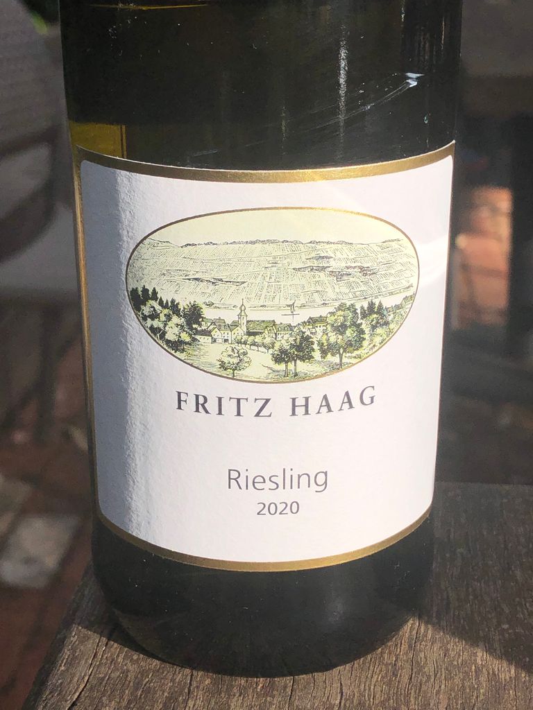 2020 Fritz Haag Riesling, Germany, Mosel Saar Ruwer - CellarTracker