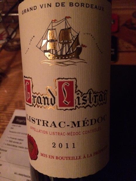 2011 Grand Listrac, France, Bordeaux, Médoc, Listrac-Médoc - CellarTracker