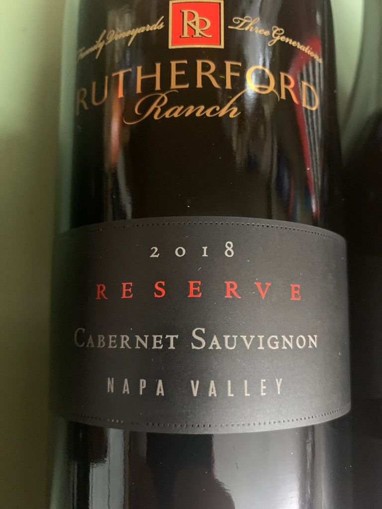 2018 Rutherford Ranch Cabernet Sauvignon Reserve, USA, California, Napa ...