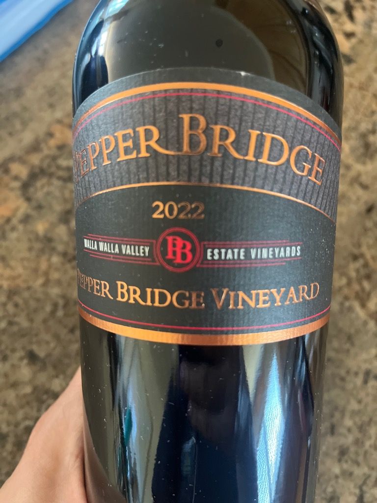 2022 Pepper Bridge Red Wine Pepper Bridge Vineyard, USA, Washington ...