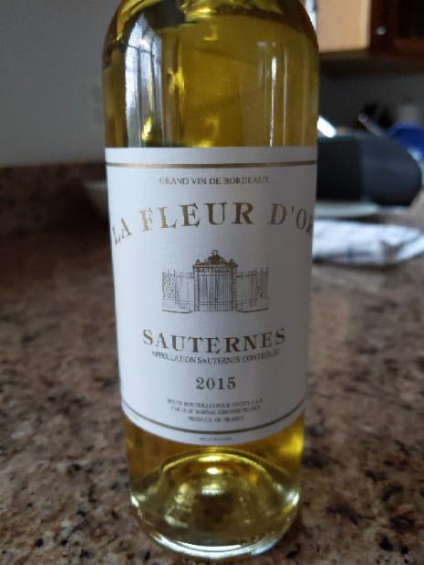 2015 La Fleur d'Or, France, Bordeaux, Sauternais, Sauternes - CellarTracker