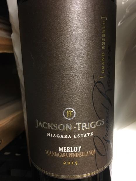 2015 Jackson-Triggs Merlot Grand Reserve Niagara Peninsula VQA, Canada ...