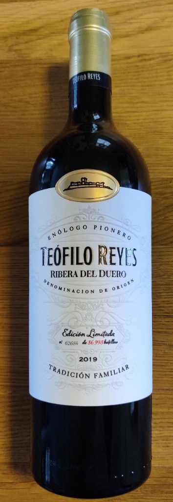 2019 Bodegas Reyes Ribera del Duero Teófilo Reyes Tinto Crianza, Spain ...